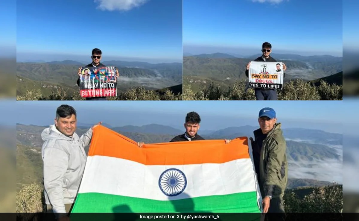 Telangana Man Bhukya Yashwanth Scales Manipur's Highest Peak Mount ...
