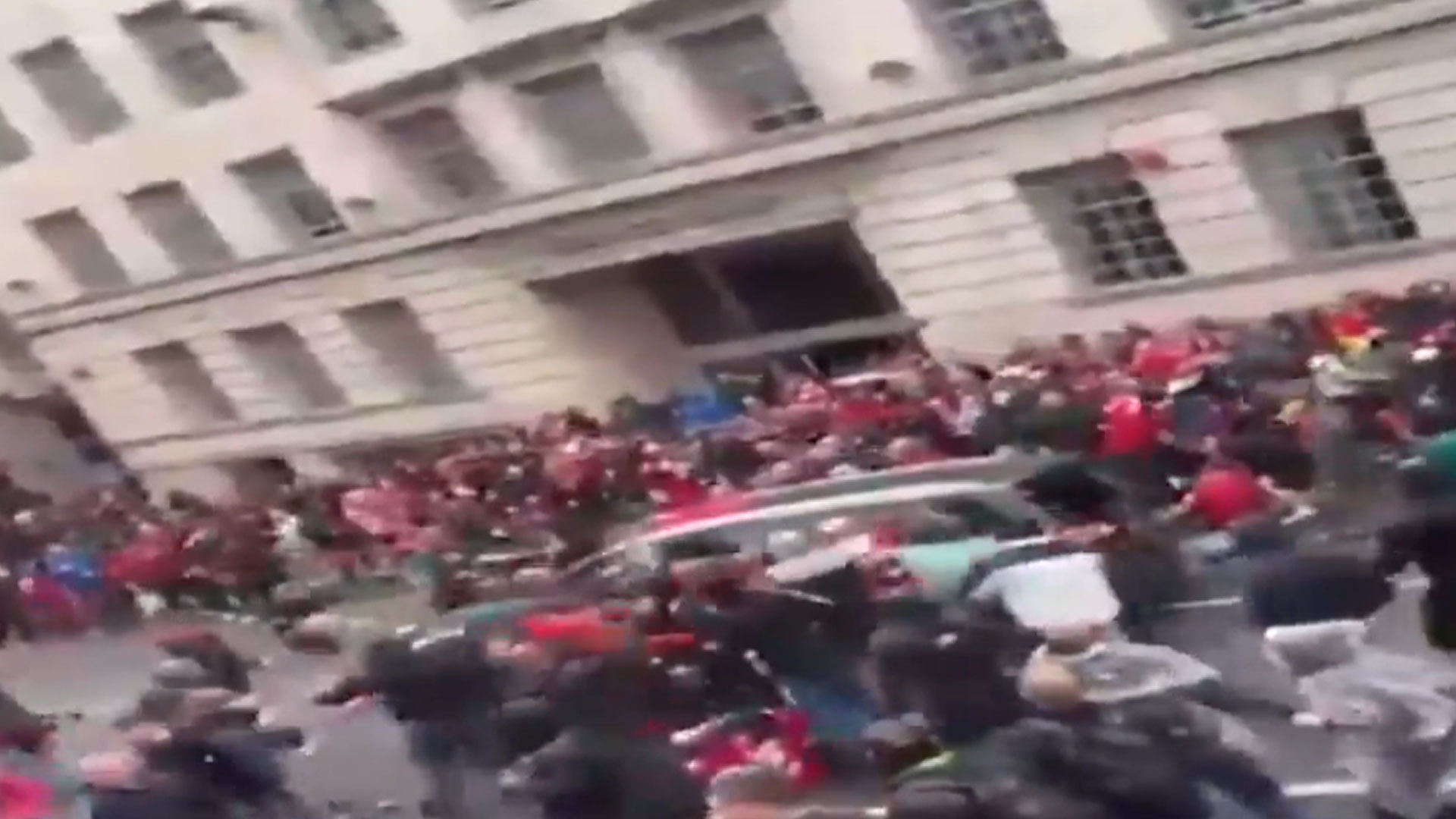 Video Shows Moment Car Ploughs Liverpool Football Club Victory Parade