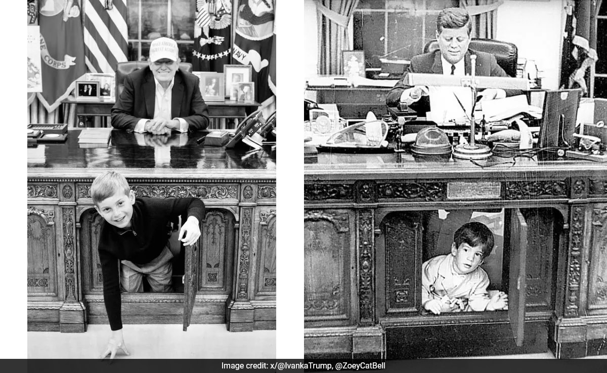 Donald Trump, Grandson Theo Recreate John F Kennedy's Iconic White ...