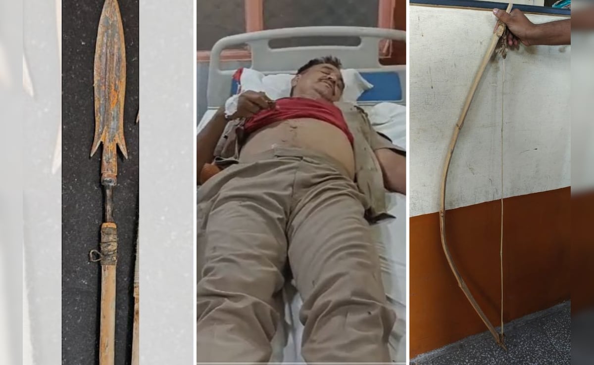 लखनऊ CBI ऑफिस में तैनात ASI पर धनुष-बाण से हमला, सीने में लगा भाले जैसा तीर | ASI posted in ...