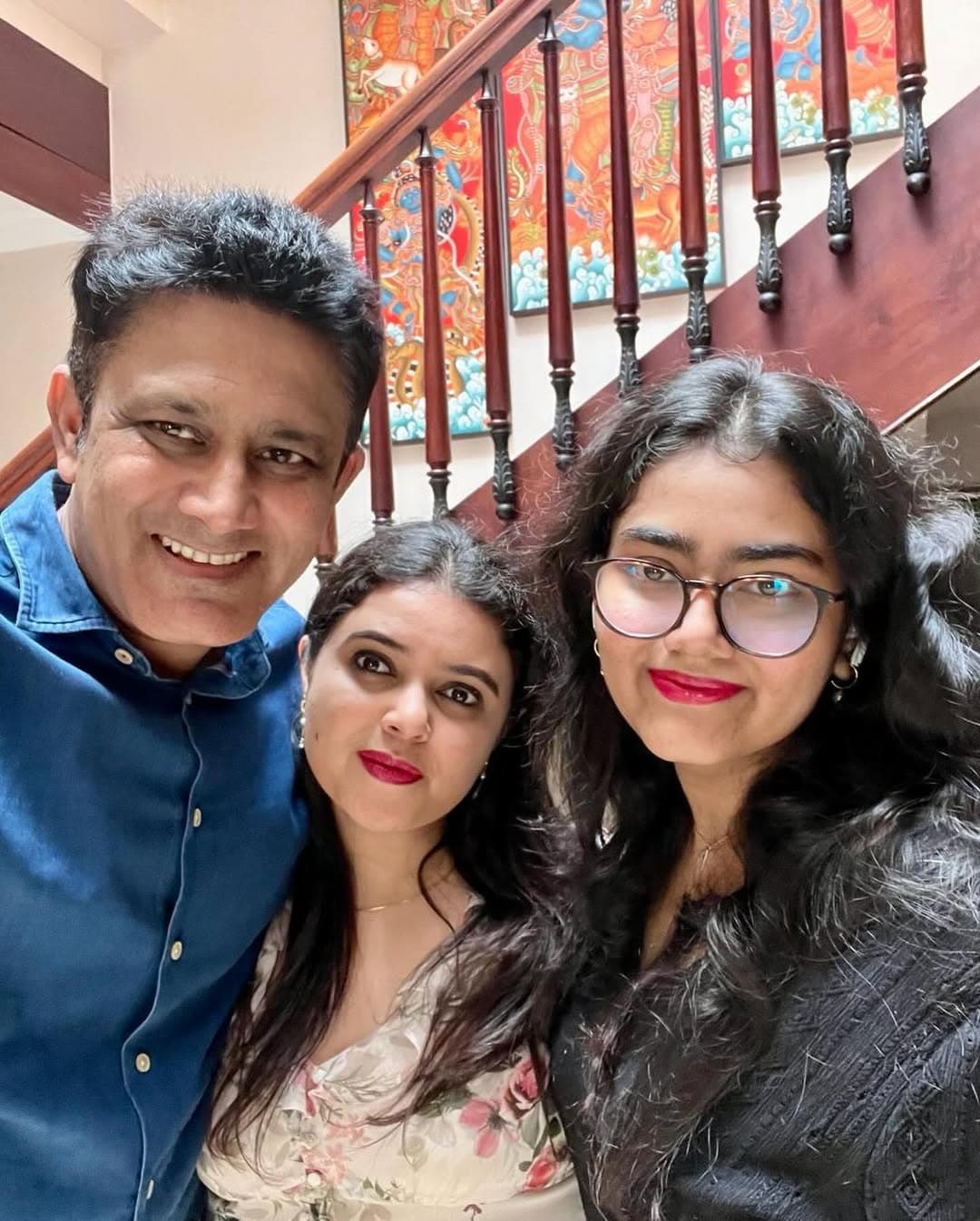 अनिल कुंबले की वाइफ और बच्‍चे