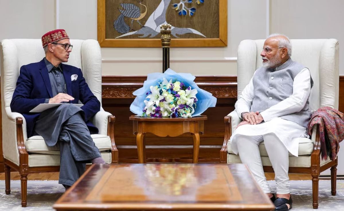 jammu-and-kashmir-chief minister omar-abdullah pm Narendra modi meeting ...
