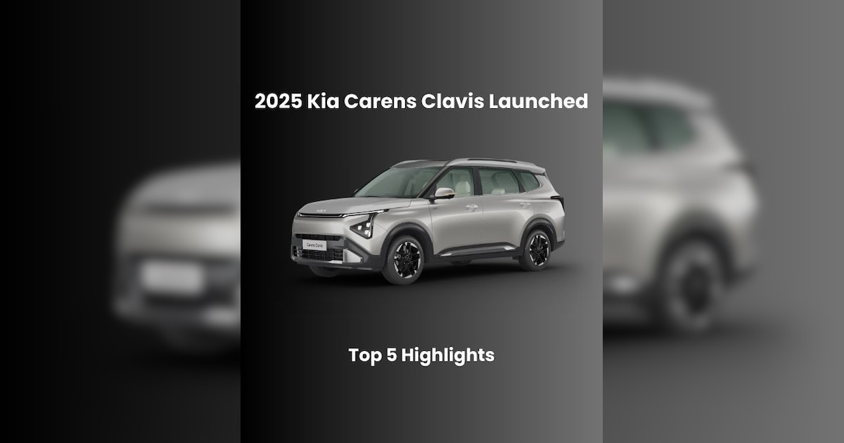 2025 Kia Carens Clavis Launched: Top 5 Highlights