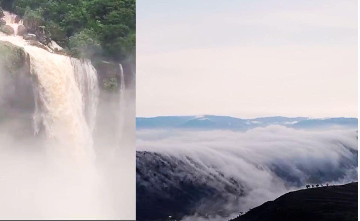 Mahabaleshwar Rain famous lingmala waterfall overflowing Mind-blowing Video