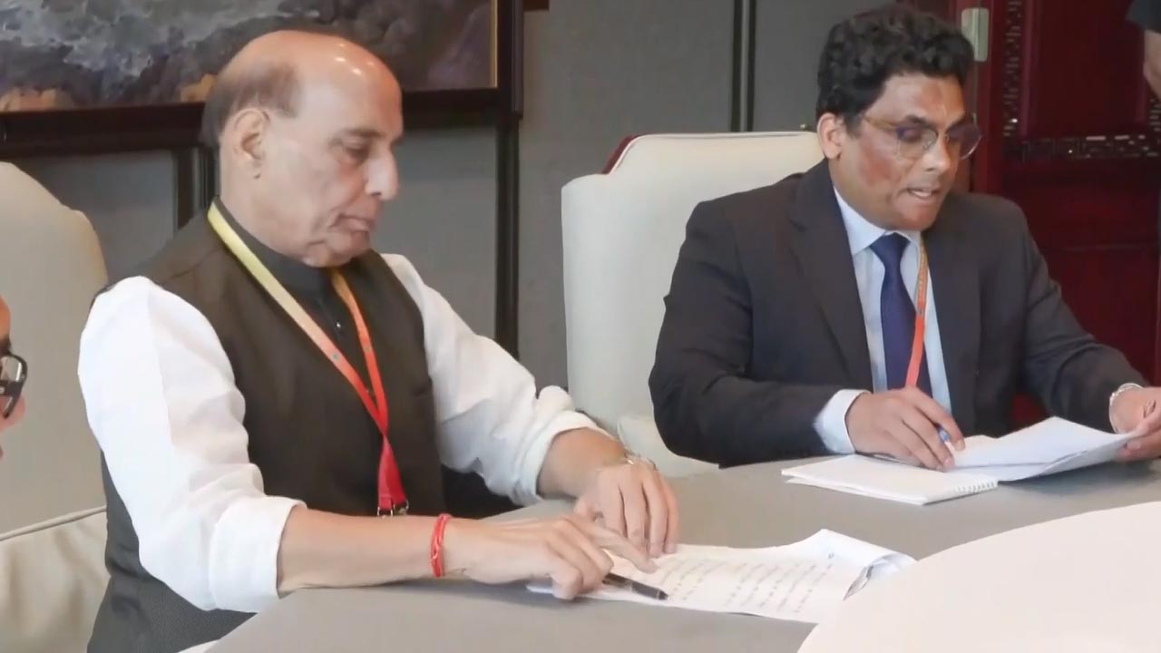 Watch: Rajnath Singh Sets Aside Pen, Refuses To Sign SCO Document