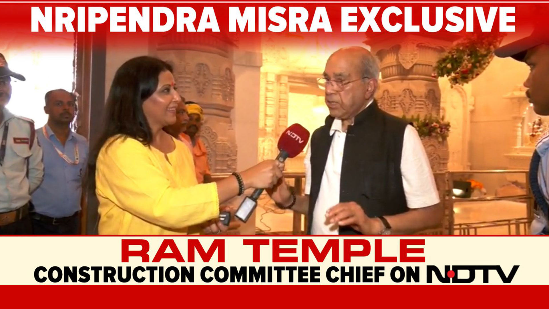 Nripendra Misra Gives NDTV Exclusive Tour Of New Portion Of Ram Temple