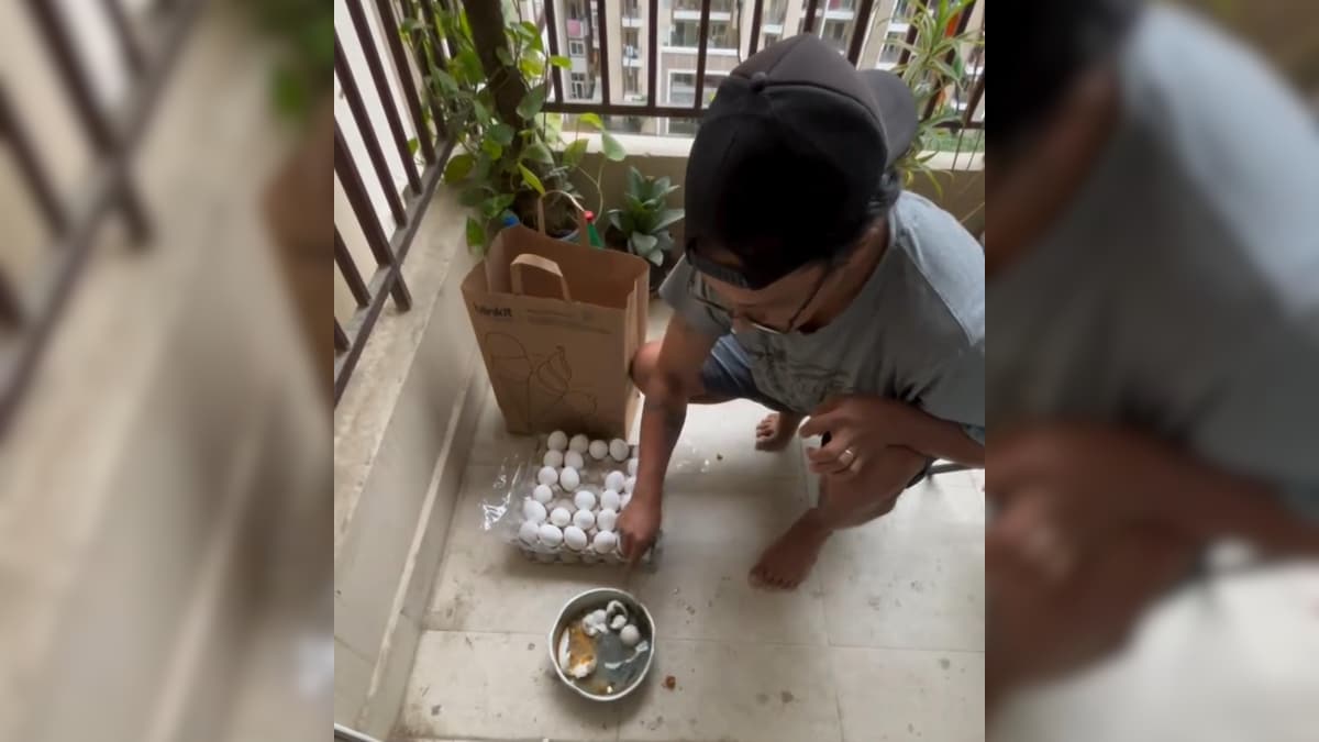 Blinkit User Cracks Open Eggs To Find "Greyish Liquid", Video Goes ...