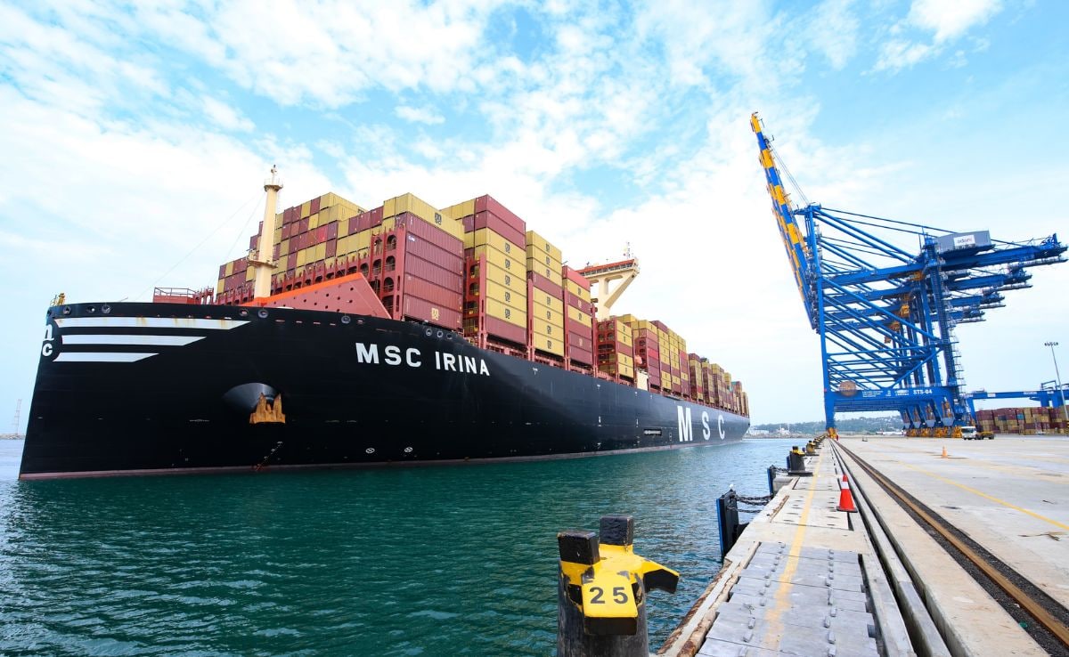 World’s largest container ship MSC IRINA makes historic debut at ...