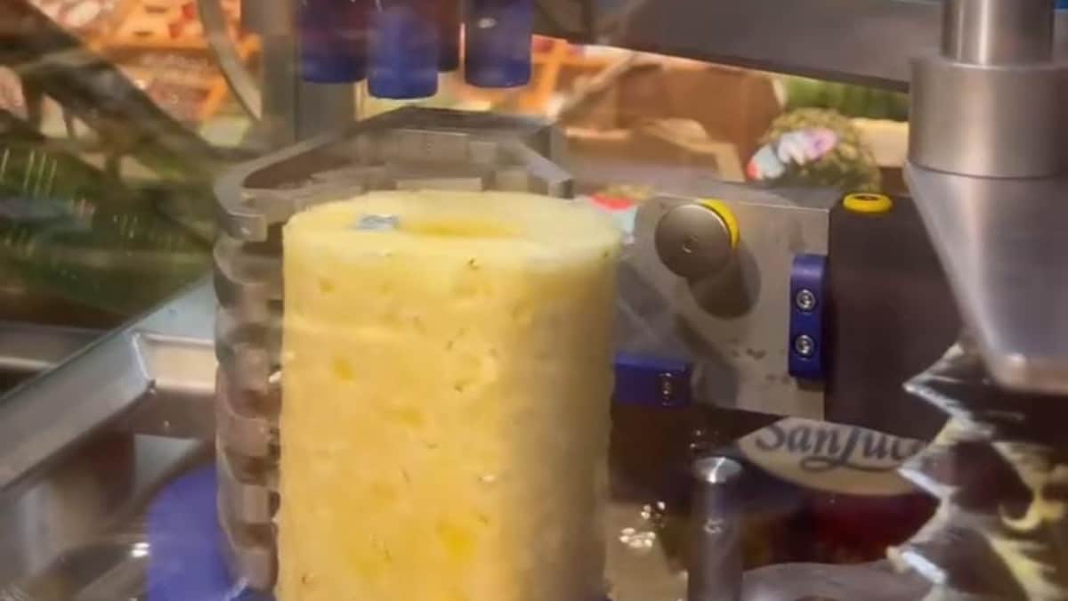 "So Futuristic" - Video Of Automatic Pineapple Cutting Machine In ...