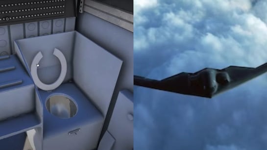 b2 bomber inside bed