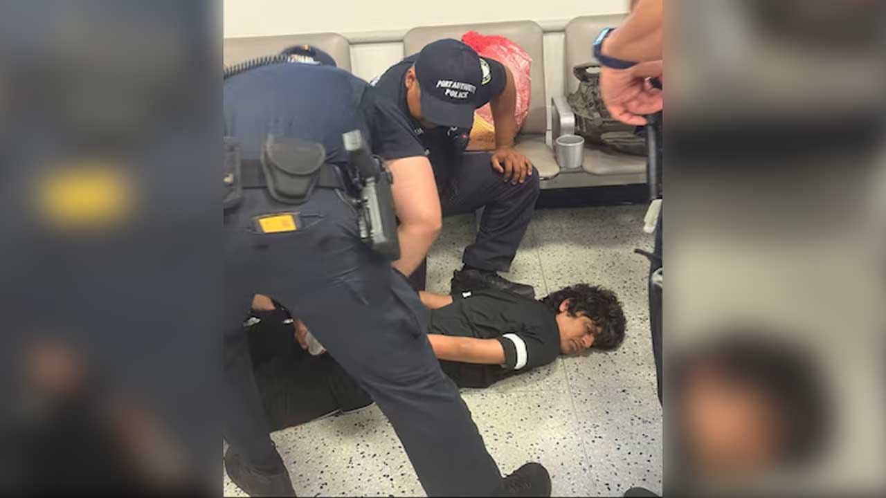 Video Claims To Show Indian Man Handcuffed, Pinned To Floor At US Airport