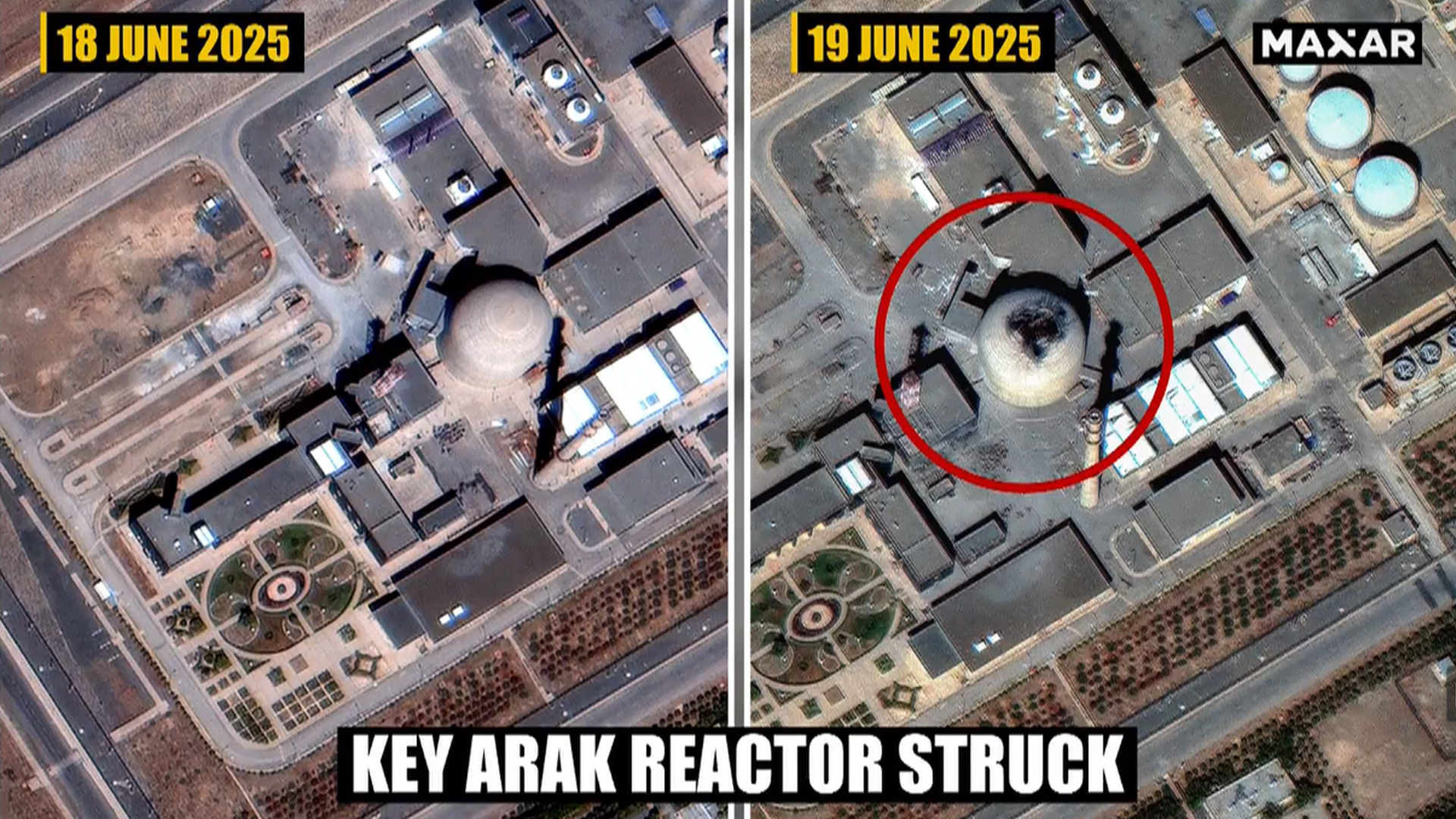 Israel Strikes Iran's Arak Reactor: Satellite Images Show Destruction