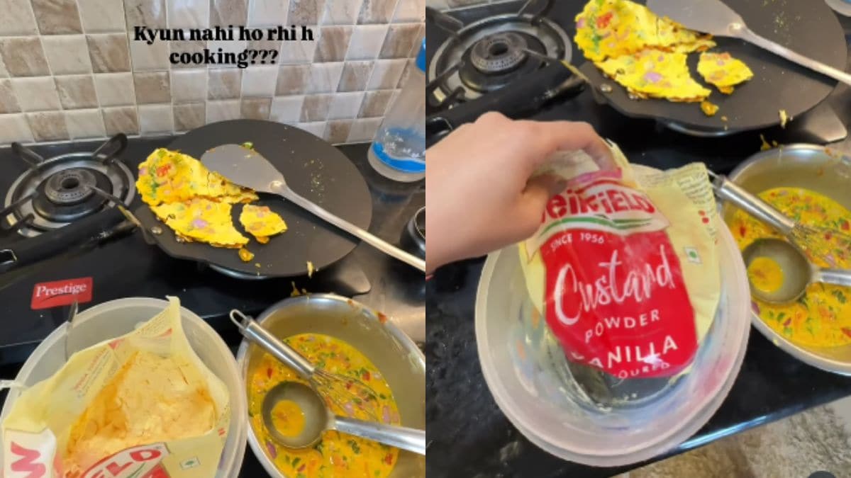 Watch: Woman Accidentally Made Besan Chilla With Custard Powder, Leaves Internet In Splits ...