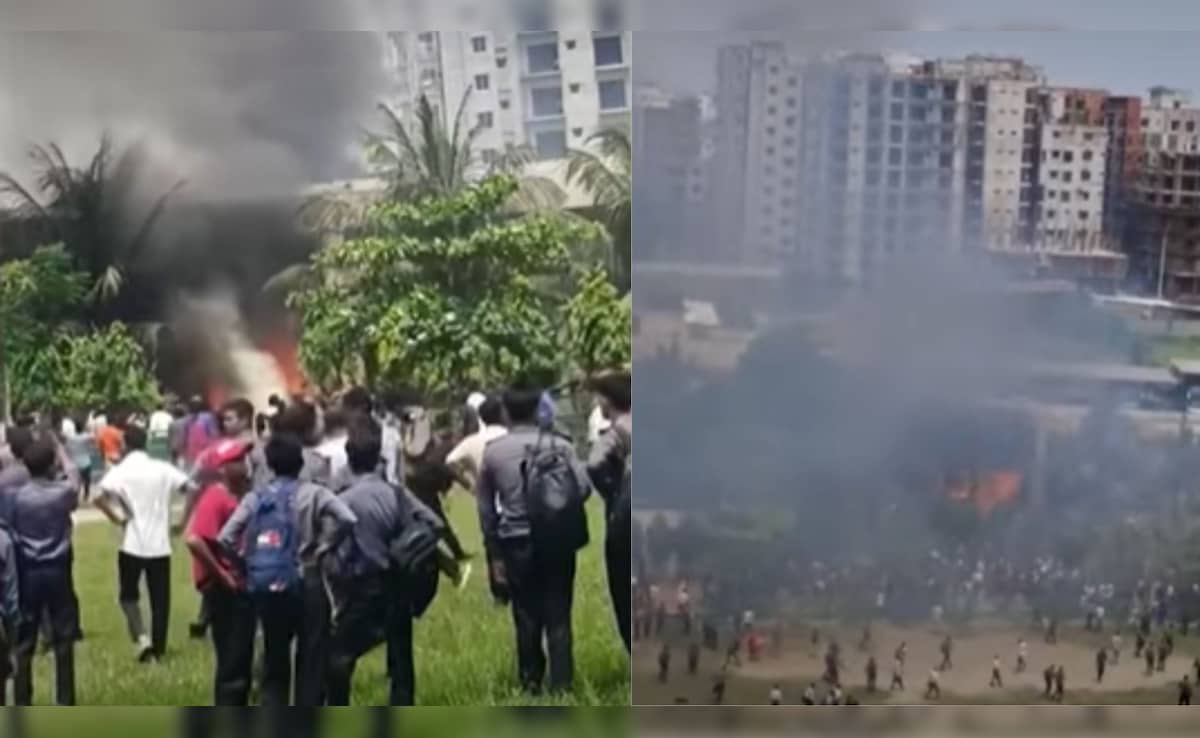 बांग्लादेश के ढाका में एयरफोर्स का फाइटर जेट कॉलेज कैंपस के ऊपर क्रैश, 16 बच्चों समेत 19 की मौत ...