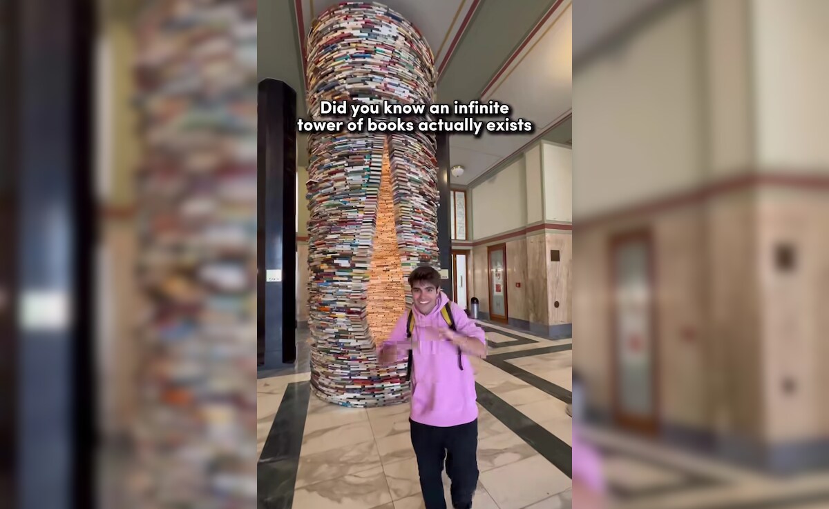 Watch: Infinite Book Tower In Prague Is A Book Lover's Dream Come True