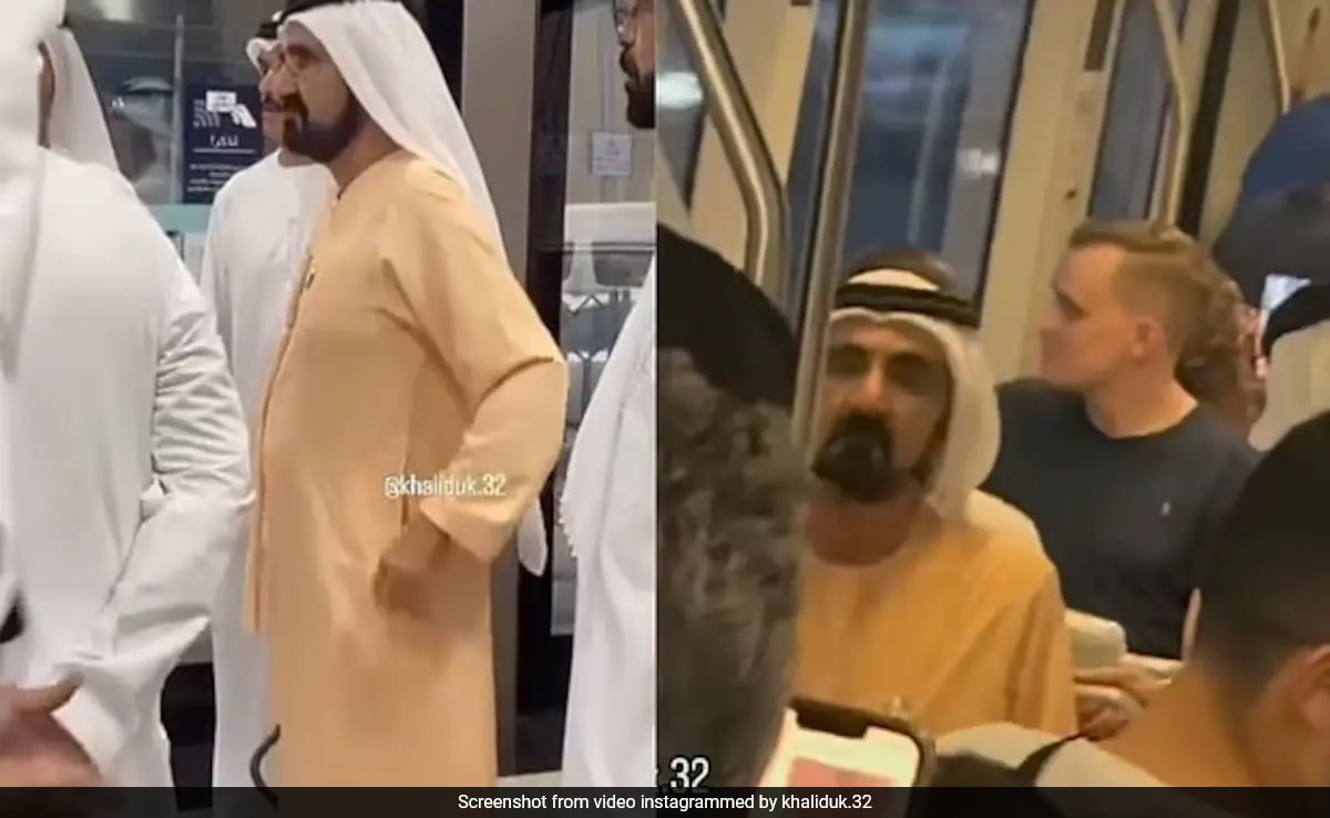 Watch: Dubai Ruler Sheikh Mohammed Spotted Using Public Tram, Surprises Commuters