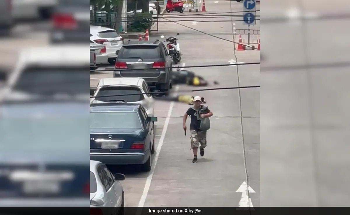 Video Shows Final Moments Of Gunman After Mass Shooting At Bangkok Market