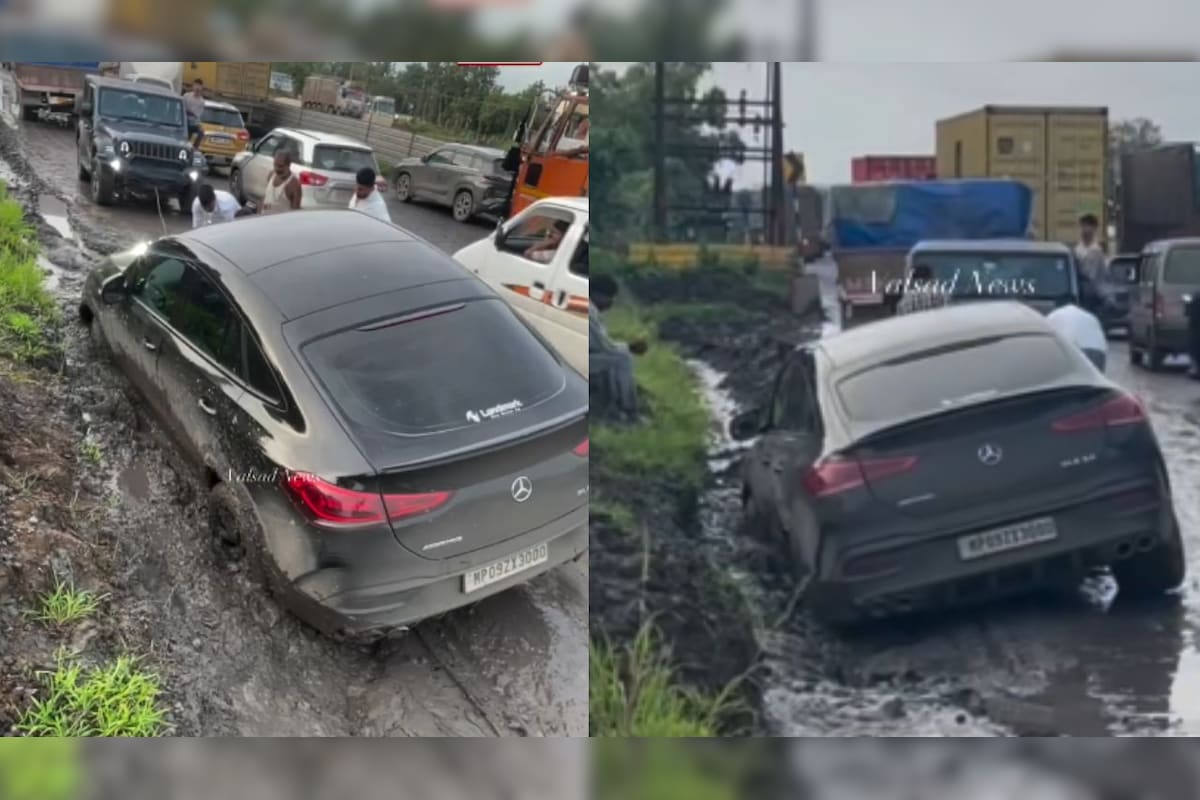 Mahindra Thar Rescues Mercedes-Benz GLE Coupe After Overtaking Goes ...