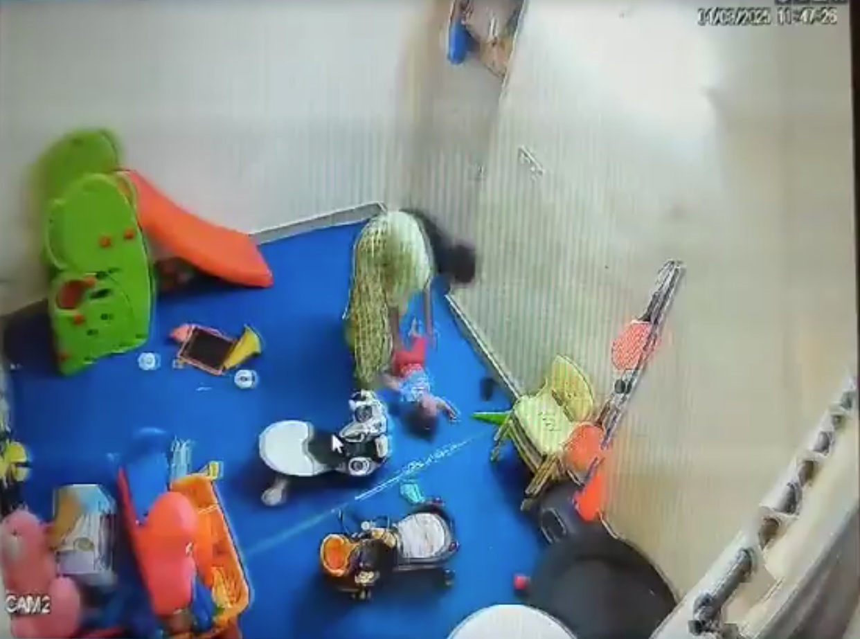 Paras Tierea: On CCTV, Noida Daycare Attendant Hits 15-Month-Old, Drops ...