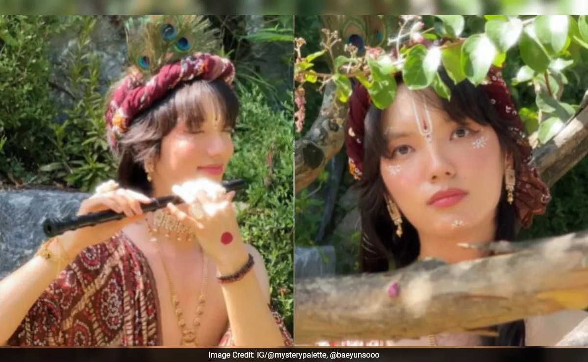 Watch: Korean Man Wows Internet As 'Kanha' In Viral Janmashtami Video