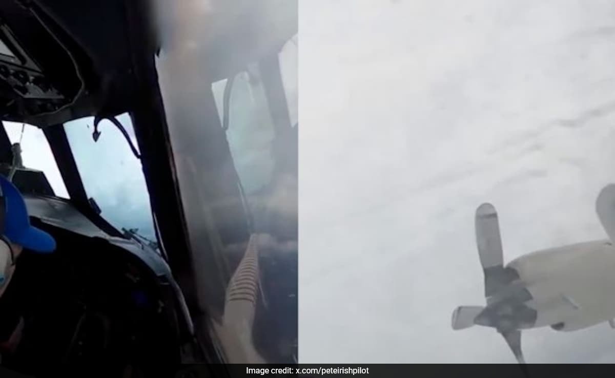 Watch: US Air Force Aircraft Flies Into Eye Of Hurricane Erin