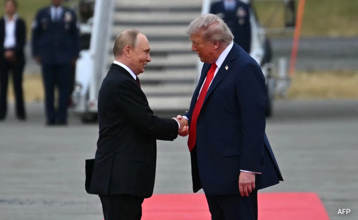 Donald Trump And Vladimir Putin Share Handshake In Alaska, Ahead Of Talks