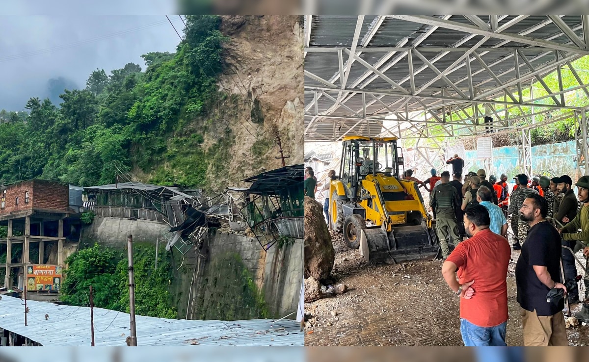 मलबे का पहाड़, बोल्डर, पत्थर... वैष्णो देवी में जारी है जिंदगी को बचाने की जद्दोजहद, देखिए तबाही ...