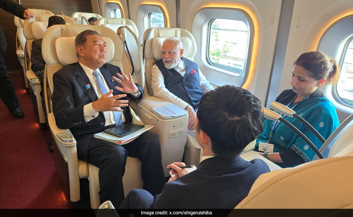 PM Modi's Bullet Train Ride With Japanese Counterpart Shigeru Ishiba ...