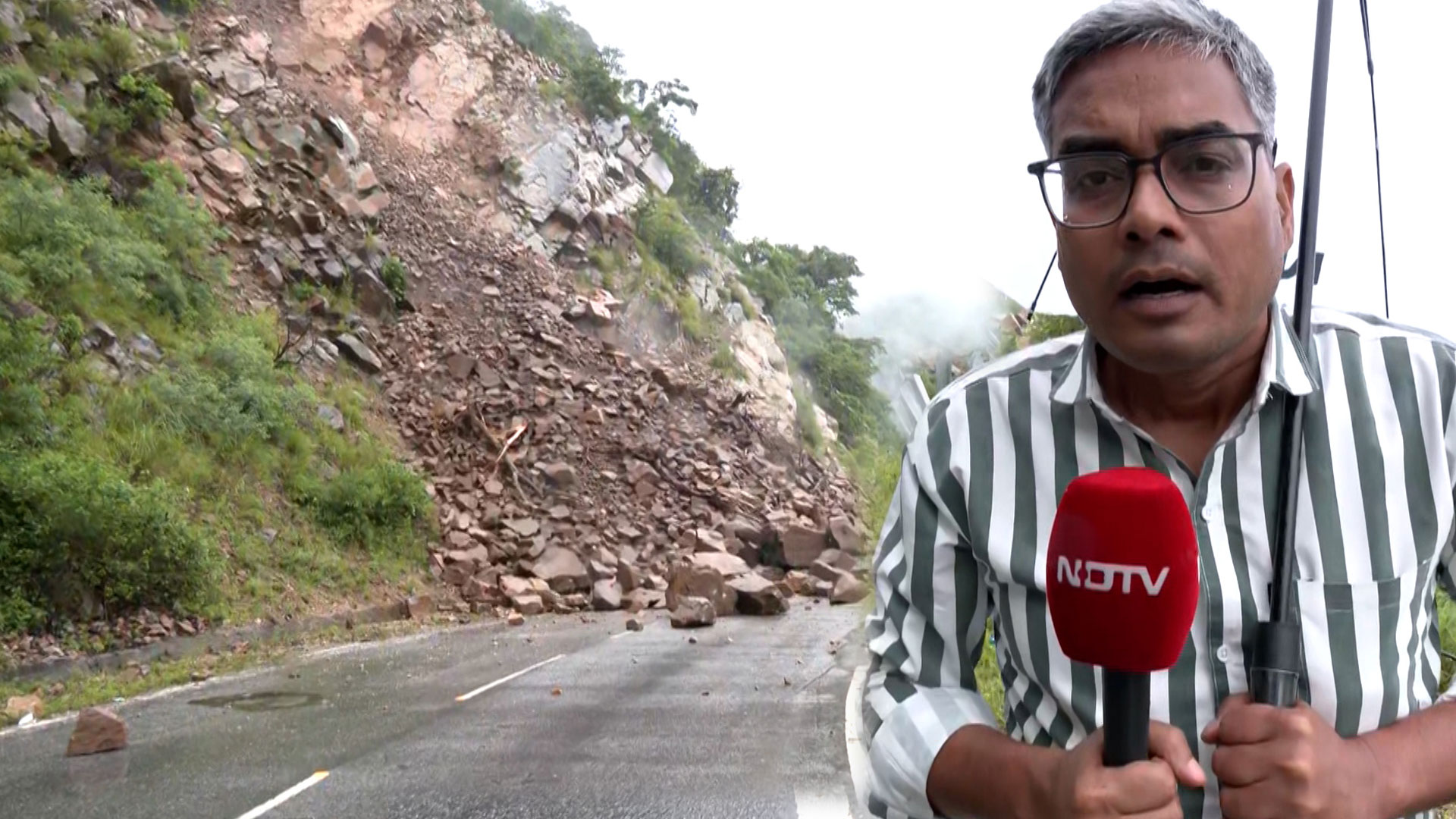NDTV Reporter In Uttarakhand Captures Dramatic Landslide On Camera ...