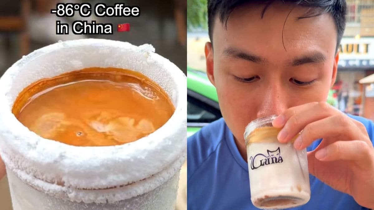 Watch: This Cafe In China Serves Coffee Thats Both Hot And Freezing ...