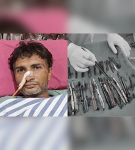 man hitting with spoon