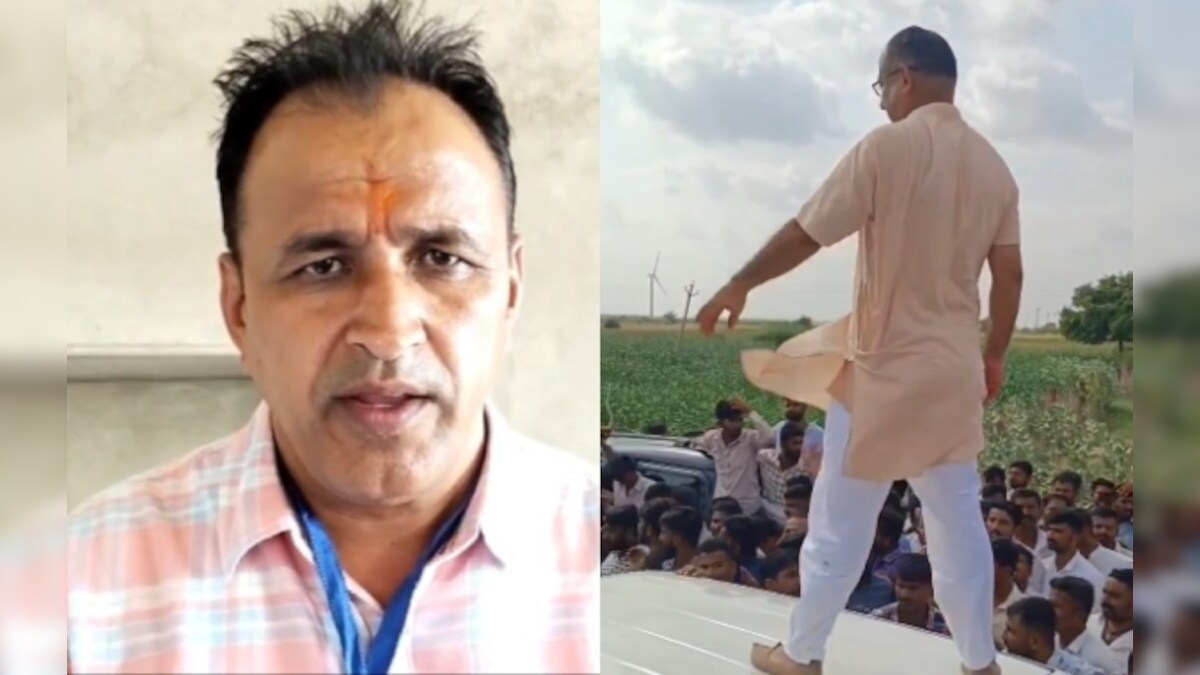 खेतसिंह हत्याकांड: बेनीवाल ने भाजपा नेताओं पर लगाया हिंसा भड़काने का आरोप, पुलिस वाहन पर चढ़े ...