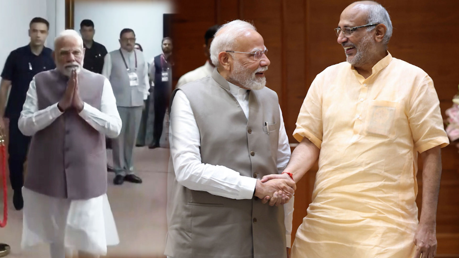 PM Modi Casts 1st Vote As Polling Begins For New Vice President