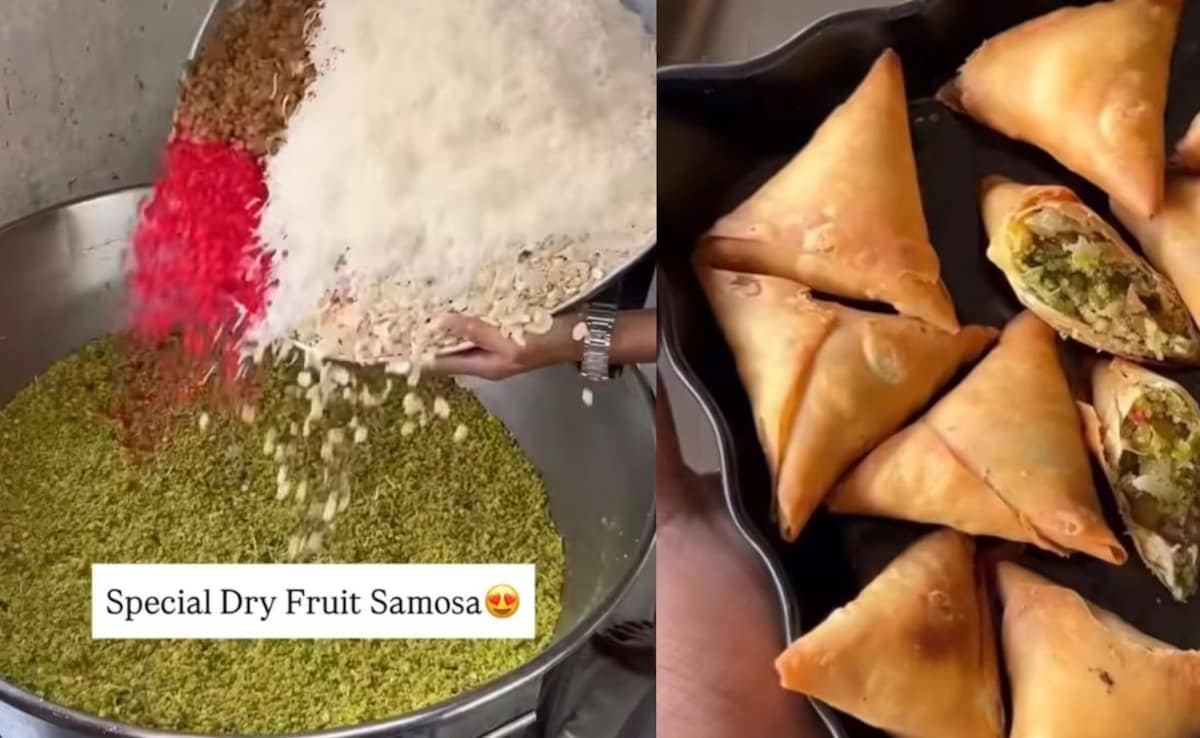 Viral Video Shows Surat Street Vendor Making Unique Dry Fruit Samosas ...