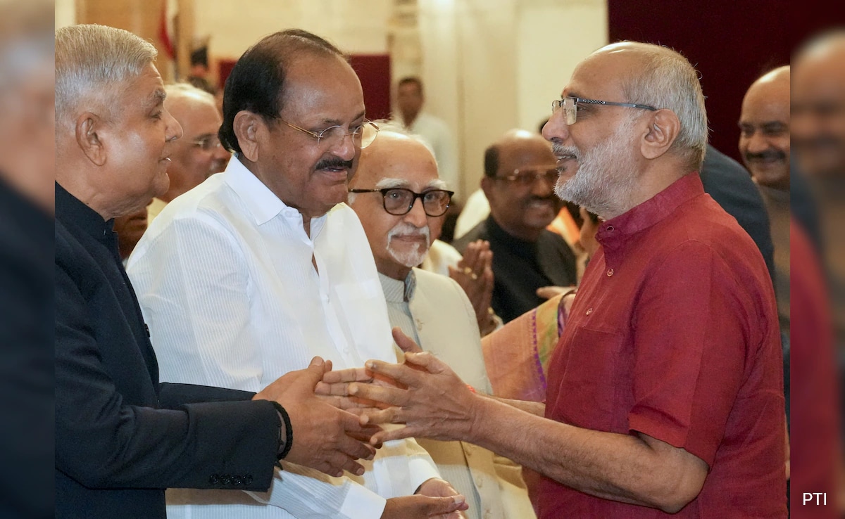 Jagdeep Dhankhar First Public Appearance Since Exit, At Successor Swearing-In vice president C P ...