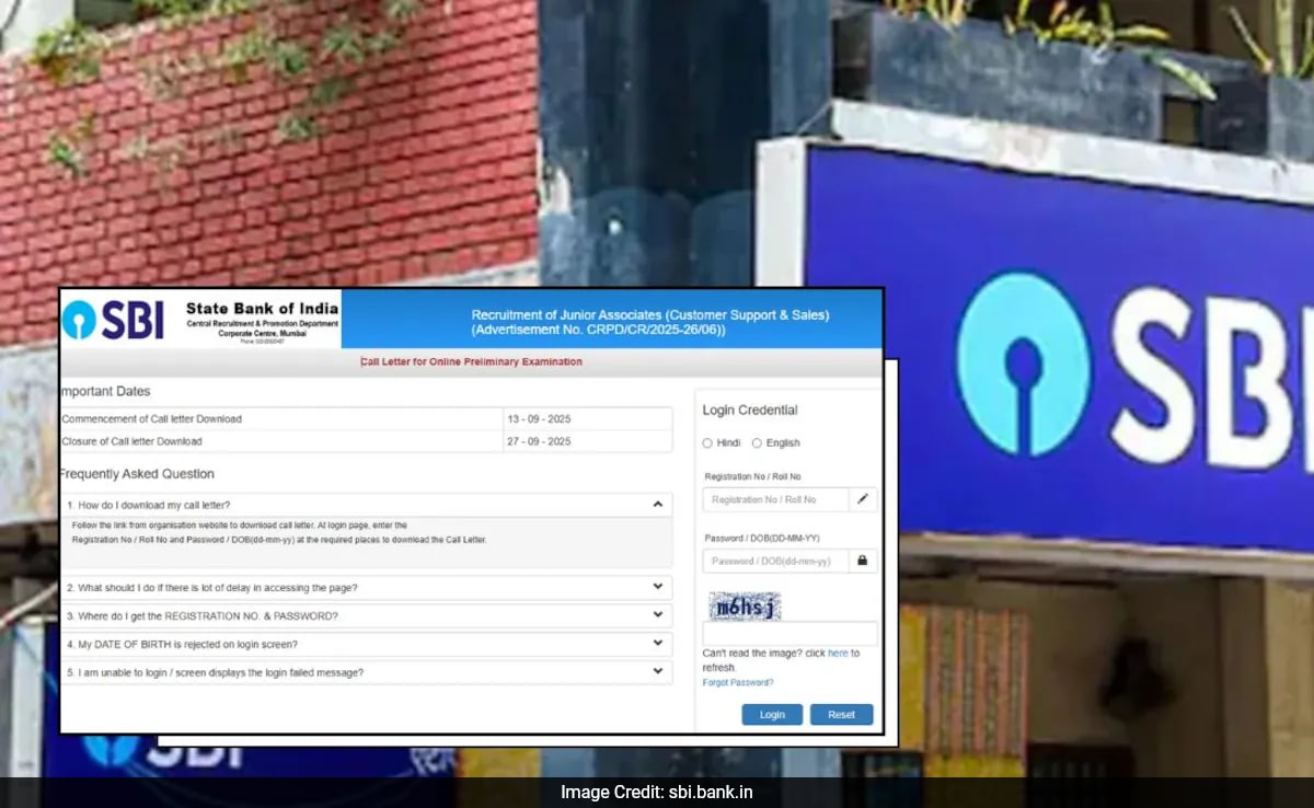 SBI Clerk Prelims Admit Card 2025 Live Updates: Hall Tickets Out at sbi ...