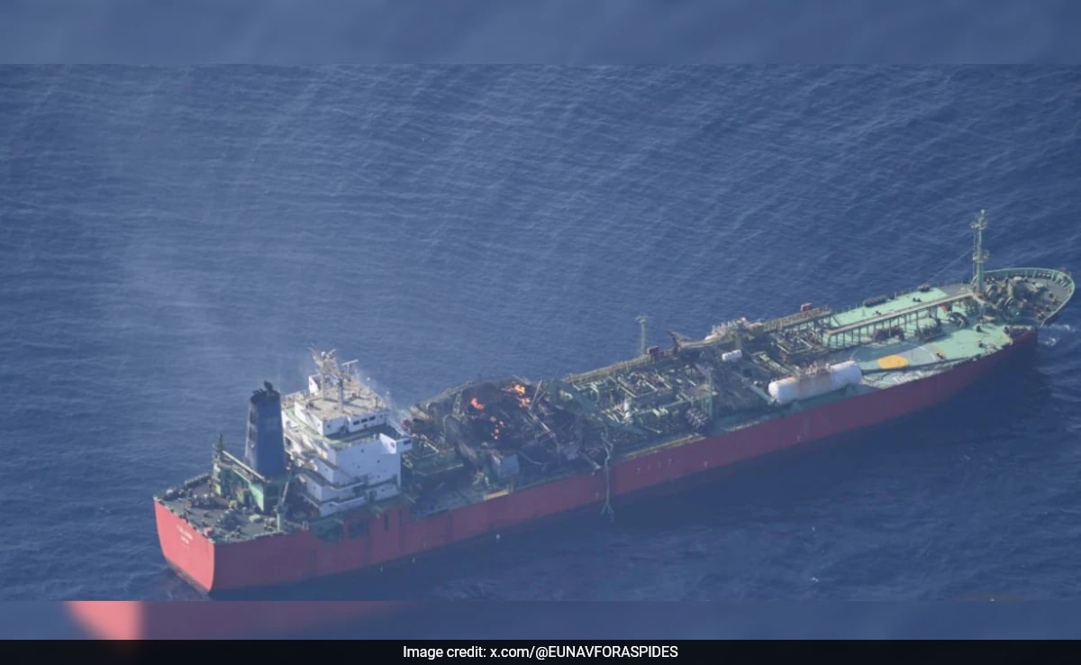 23 Indians Rescued After Explosion Aboard LPG Tanker Off Yemen Coast