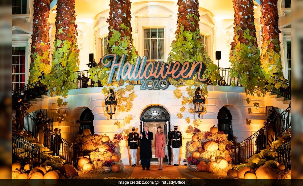 Donald Trump Hosts White House Halloween Bash With Superheroes, Mini ...