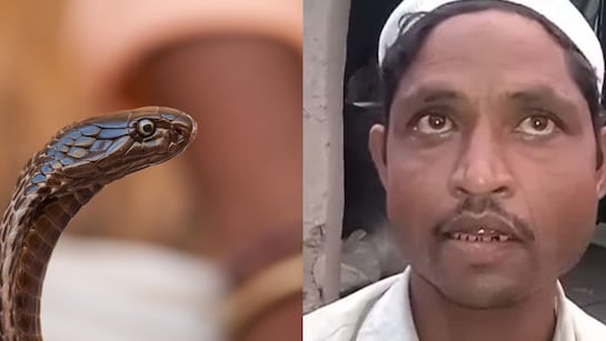 man in snake