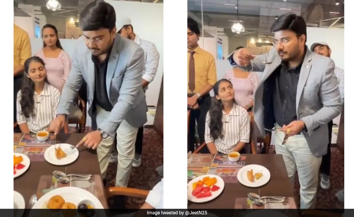 "This Is Crime": Video Of Samosa Being Eaten With Fork And Knife Sparks ...