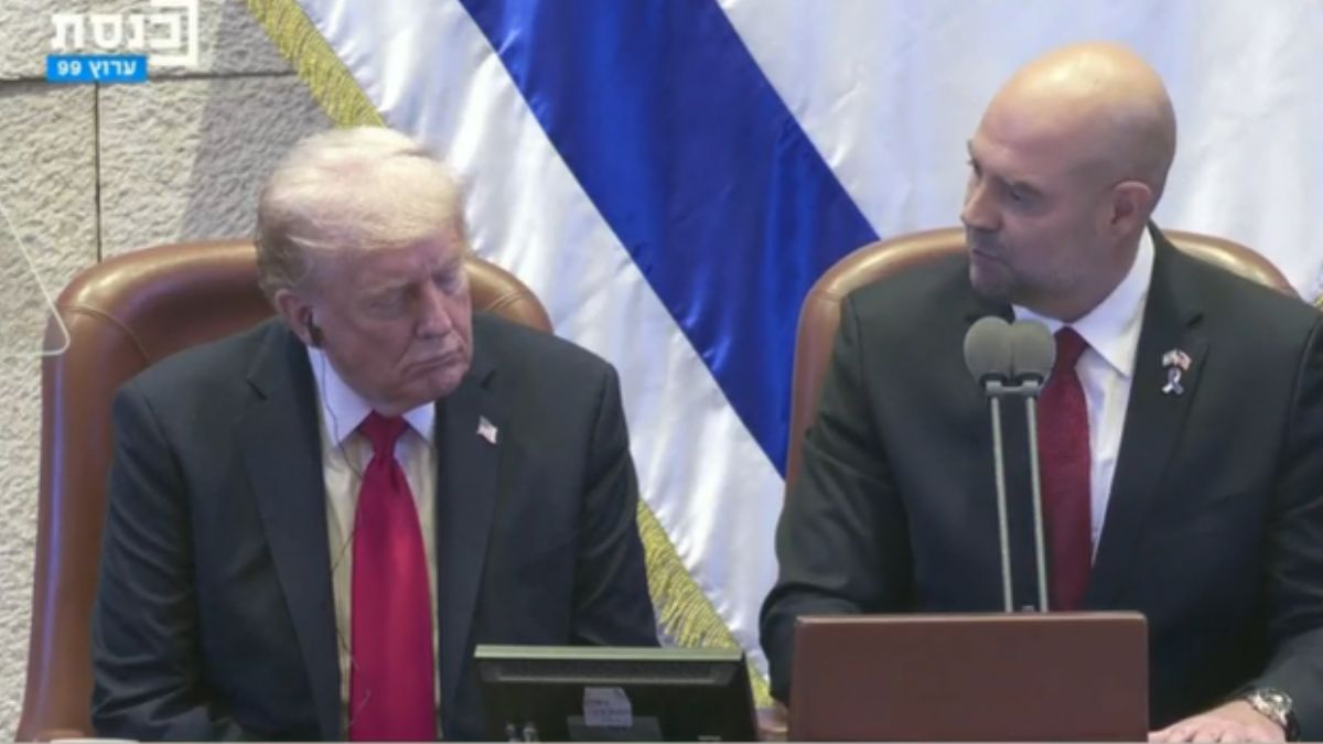 Trump Gets Standing Ovation At Israeli Parliament After All Hostages ...