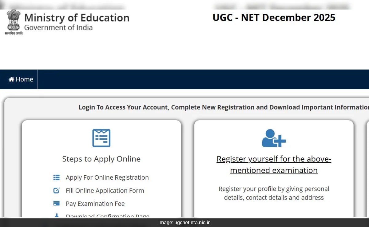 UGC NET December 2025 Registration Begins, Here's Direct Link To Apply ...