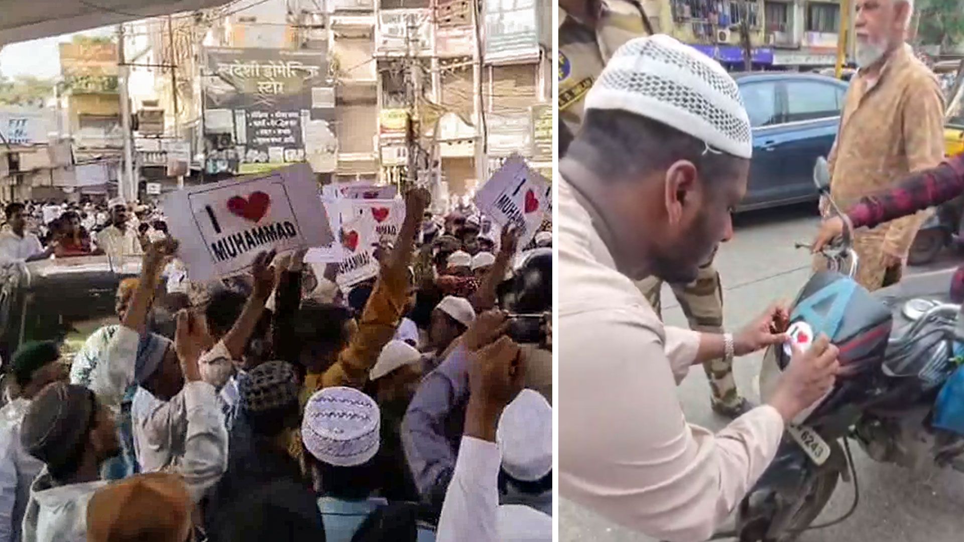 Controversy In Mumbai Over 'I Love Muhammad' Stickers Pasted On Vehicles