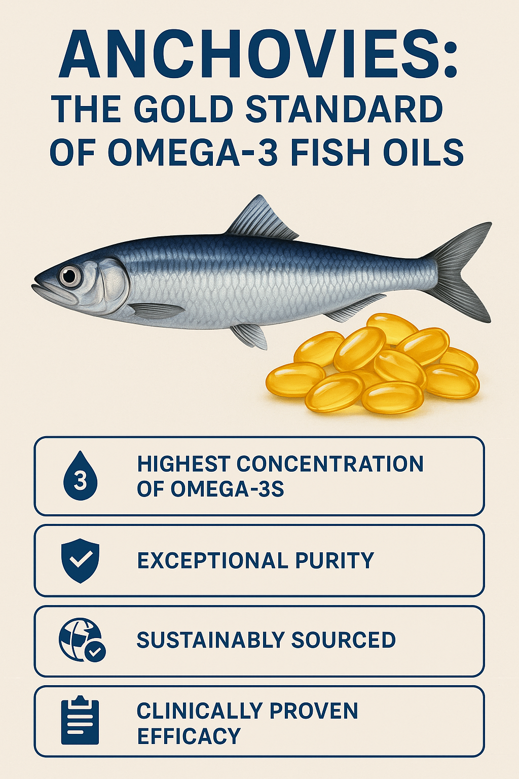Anchovies: The Purest And Most Potent Source of Omega-3 Fatty Acids