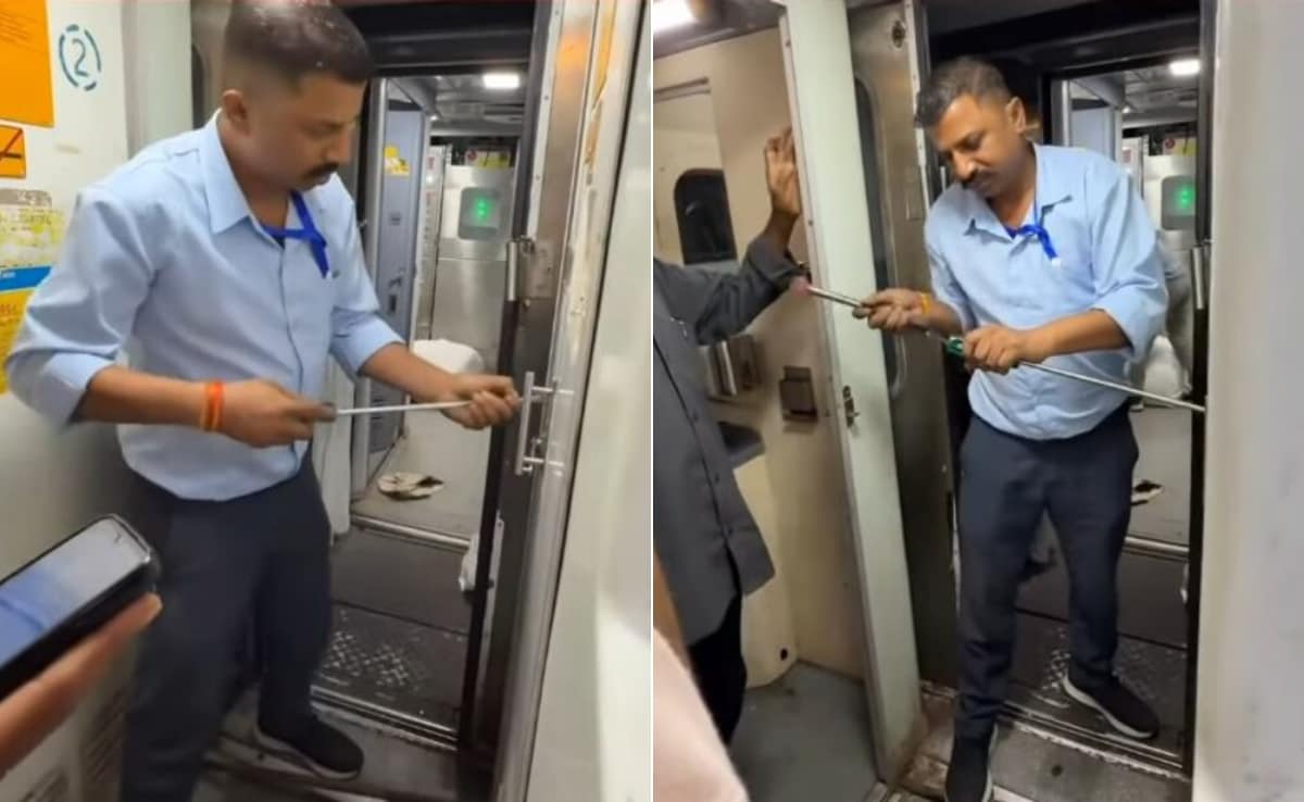 Passenger Locked in Train Toilet for 6 Hours Break Down Door viral news