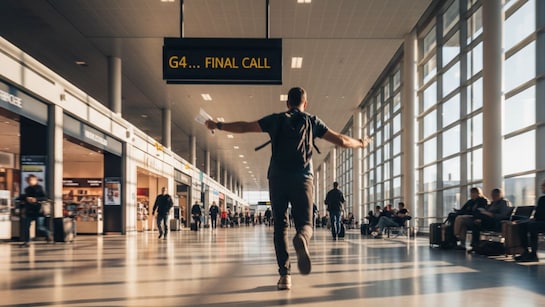 boarding gate closes