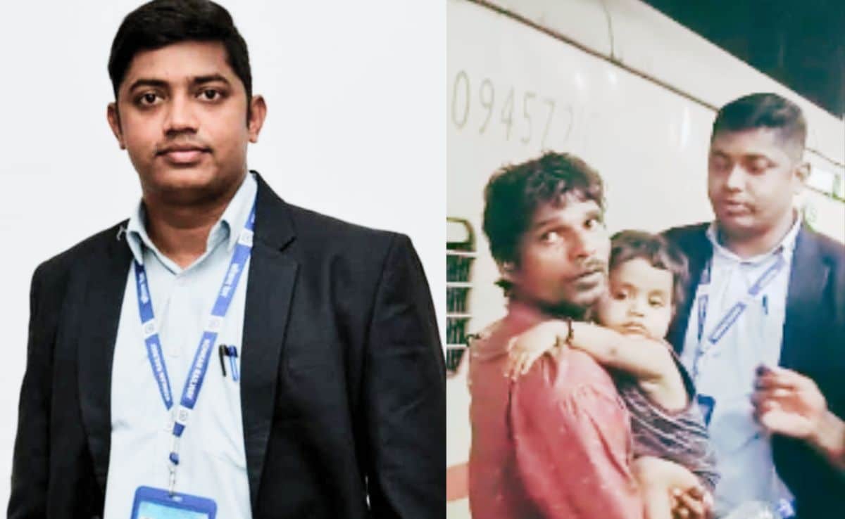 Brave TC of Konkan Railway TC Sandesh Chavan saved the baby from kisnapping