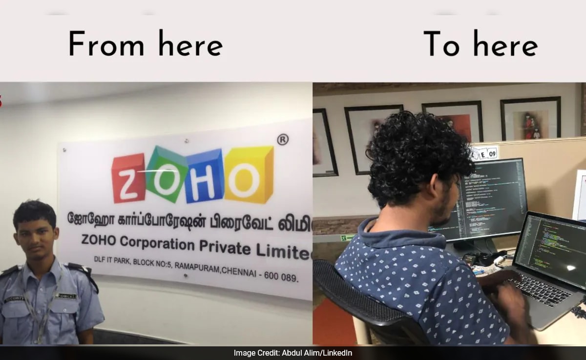From Security Guard To Software Engineer: Zoho Employee's Inspirational ...