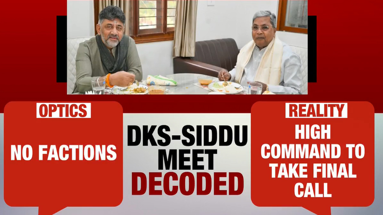 DK Shivakumar-Siddaramaiah Meet Decoded: Both Smile & Give Message Of Unity