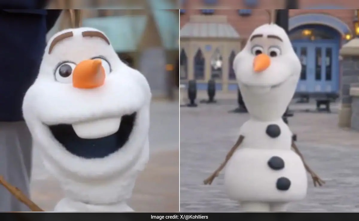 Watch: Disney Unveils AI-Powered Olaf Robot, Brings Frozen Snowman To Life